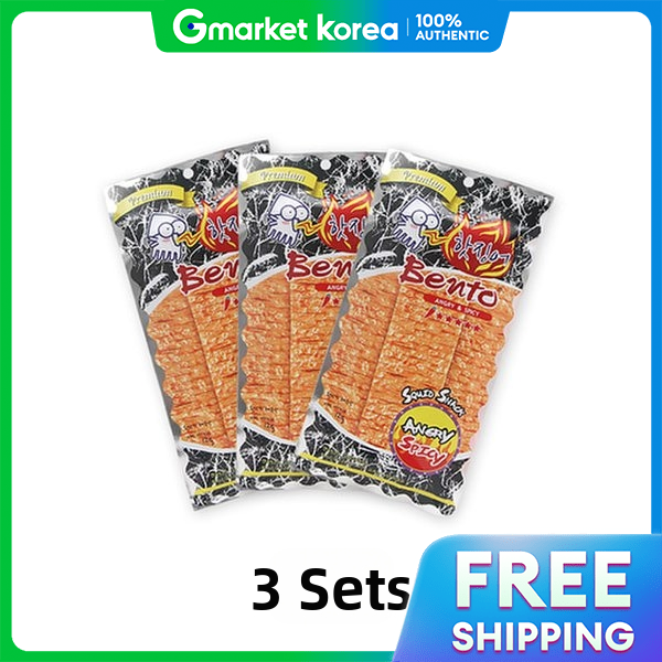 Bento Angry Spicy 3-Set Spicy Dried Filefish, Squid, Dried Filefish ...