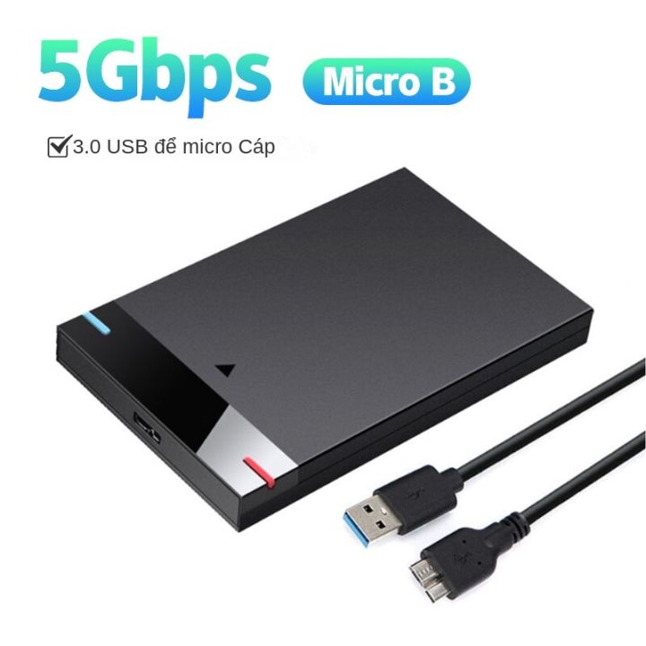 Enclosure HDD Case 2.5 Inch Micro B USB 3.0Type-C Cable External Hard ...