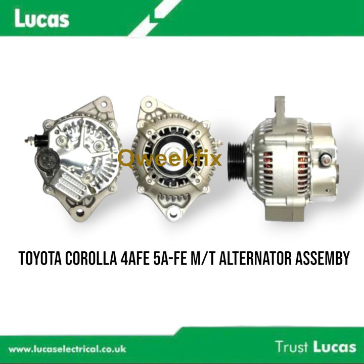 GENUINE LUCAS ALTERNATOR ASSEMBLY FOR TOYOTA COROLLA 4AFE 5A-FE (AE104 ...