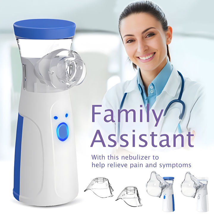 Handheld Silent Mesh Nebulizer Adult Kids Cough Compressor Sprayer ...