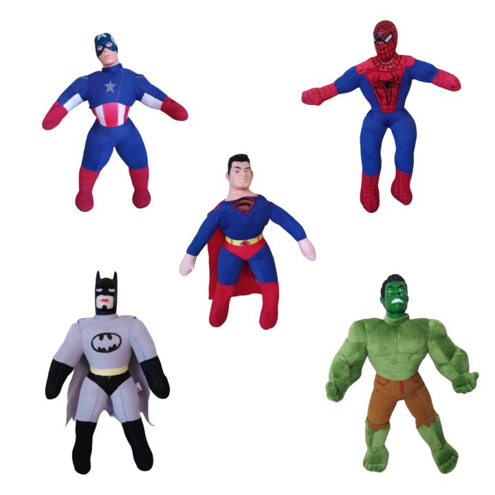 BONEKA HULK, SUPERMAN, BATMAN, SPIDERMAN, CAPTAIN AMERIKA SNI | Lazada ...