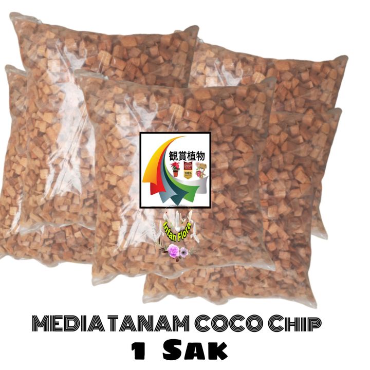 Coco Chip-Media Tanam Premium Terbaik/Untuk Campuran nutrisi (Satu Sak ...