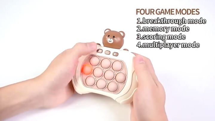 Quick Push Game Console Pop It Game Machine Educational Toys Children's ...
