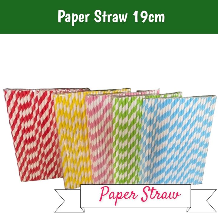 Spiral Paper Straw 19cm (100 pcs / pack) Biodegradable Straw / Paper ...