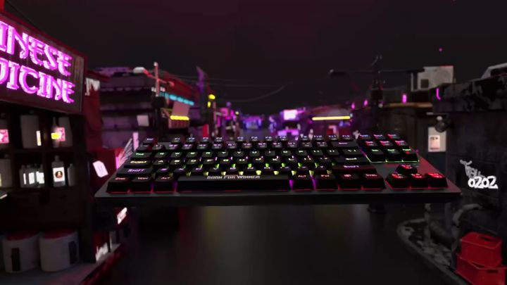 GAMEN Mechanical Keyboard Titan II Wired Gaming Keyboard USB RPB 87 Key ...