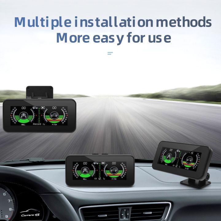 Slope Meter Vehicle Slope Gauge Car Inclinometer Car Tilt Gauge Angle ...