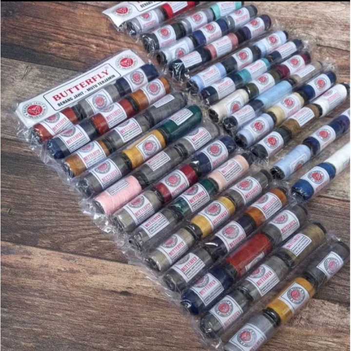 BENANG JAHIT 1 RENCENG ISI 36 PCS / BENANG JAHIT WARNA WARNI | Lazada ...