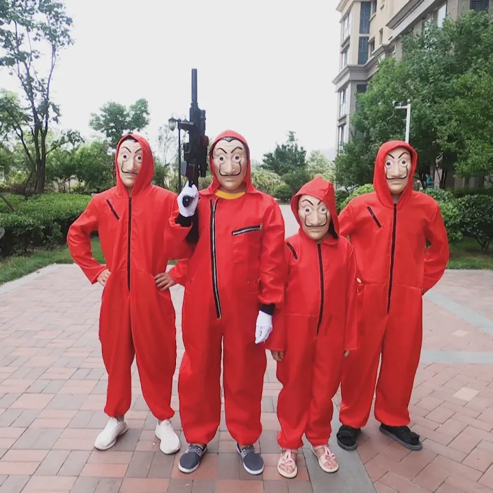 Money Heist Halloween La Casa De Papel Cosplay Costume Dali Workwear ...