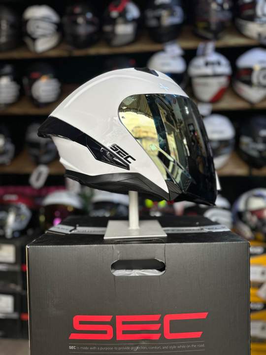 SEC Half Face Helmet Dual Visor | Lazada PH