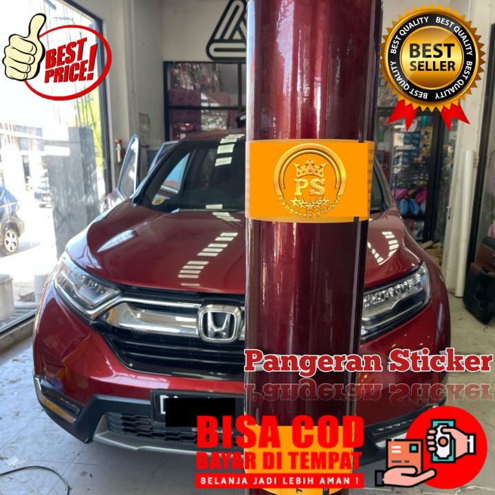 Stiker Skotlet Mobil Dark Red Candy Lebar 150cm Super Premium High ...