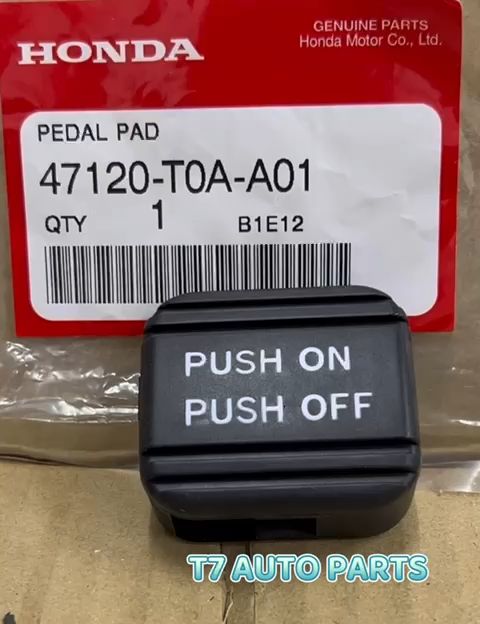 ORIGINAL HONDA CRV TOA ACCORD T2A FOOT BRAKE PEDAL PAD RUBBER HANDBRAKE ...