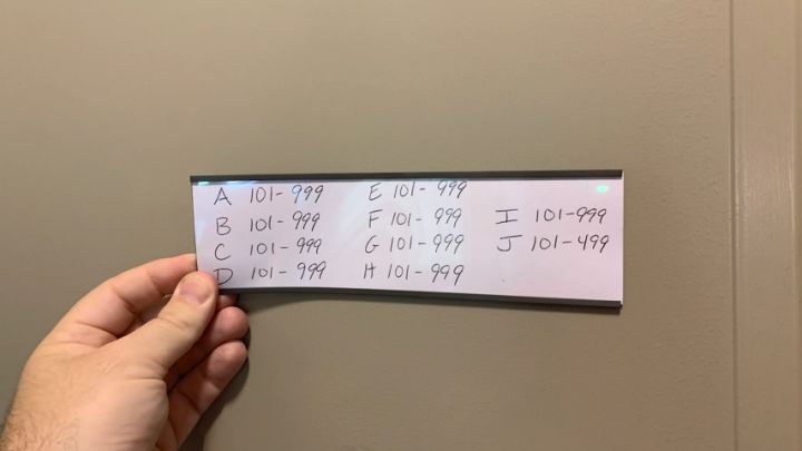 50pcs Magnetic Label Holders with Data Card Holders Holder Label ...