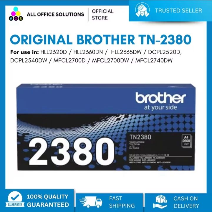 Original Brother TN-2380 TN2380 Toner Original Cartridge | Lazada PH