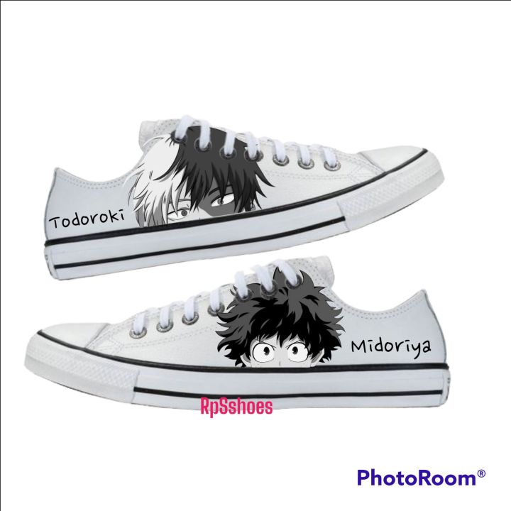 Sepatu Anime Custom My Hero Academia Todoroki Midoriya 01 | Lazada ...