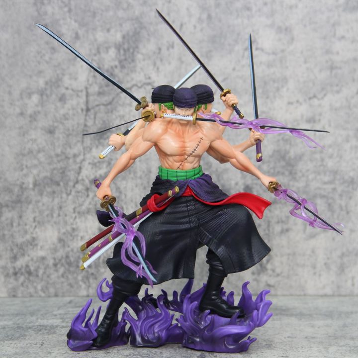 Fast shipping 30cm Anime One Piece Roronoa Zoro Figure GK The Island Of ...