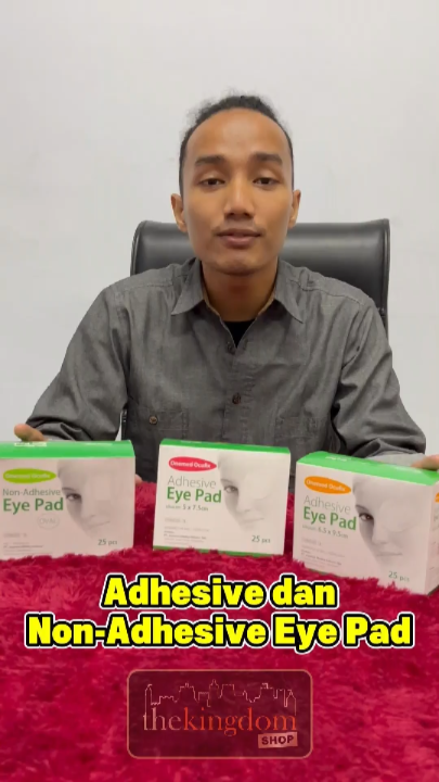 Onemed Ocufix Adhesive Eye Pad 6,5x9,5cm /25 Plaster Plester Pelindung ...