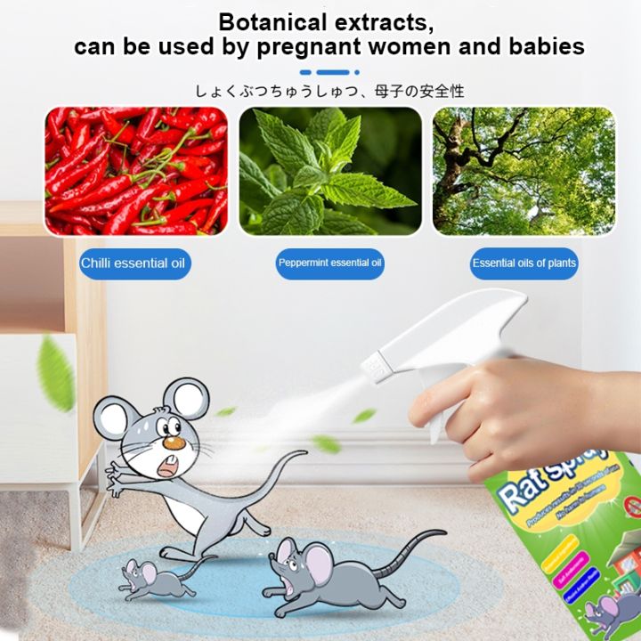 10 Years Rat Free🐱 Rat Repellent Spray,Mouse smells and runs No gore no ...