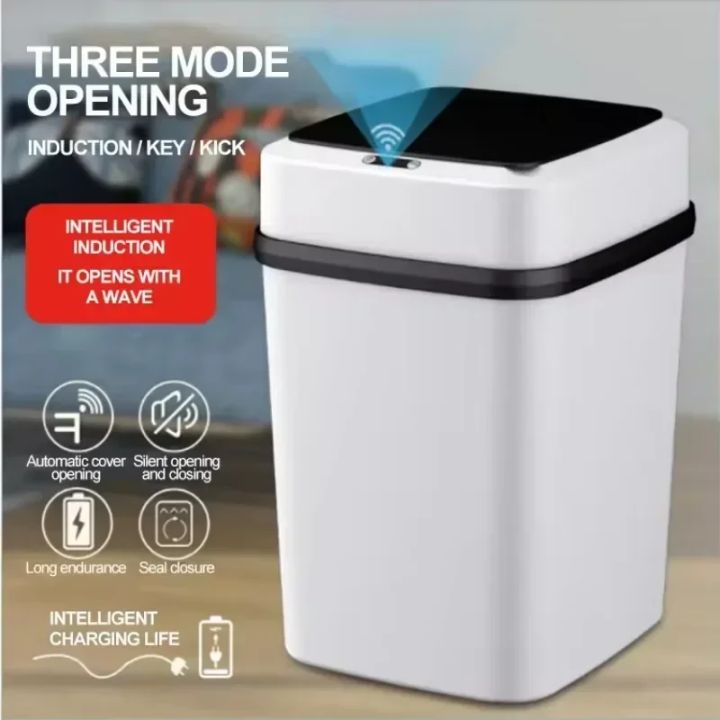Smart Trashbin 13L Recycling Trash Can Automatic Sensor Dustbin ...