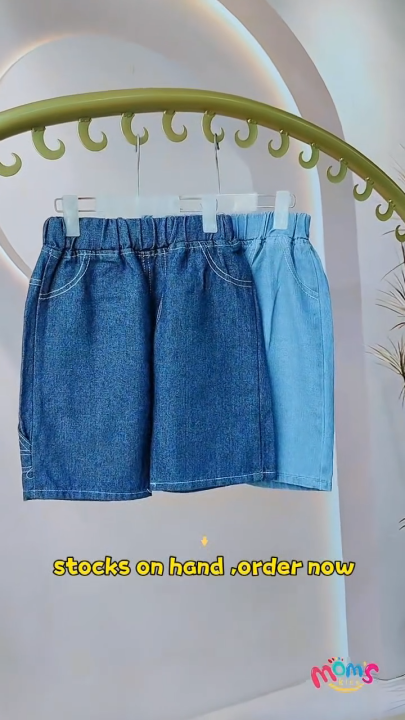 Denim Short for Kids Boys 5-14Y Korean Style Plain Casual Christmas ...