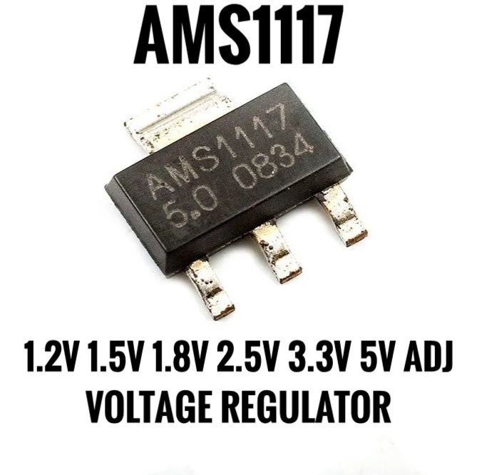 AMS1117 1117 1.2V 1.5V 1.8V 2.5V 3.3V 5V Adj Voltage Regulator IC | Lazada PH