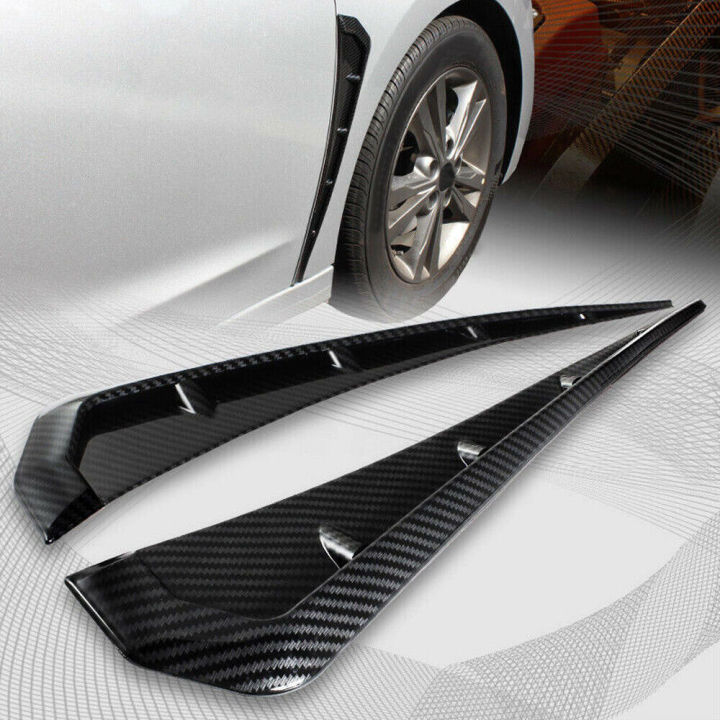 คู่รถ Universal ด้านข้าง Fender Air Flow Wing Vent ฝาครอบรถ Body Marker ...