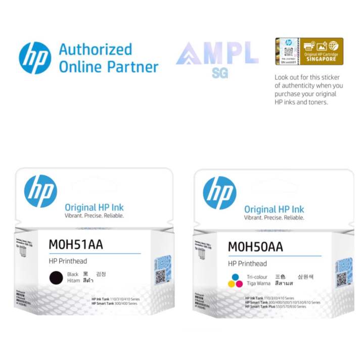 HP Replacement GT Printhead | M0H50A Tri-color | M0H51A Black | Lazada ...