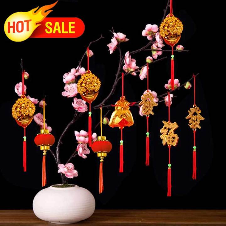 【🔥CNY 2025】6pcs Chinese Spring Festival Lanterns New Year Hanging ...