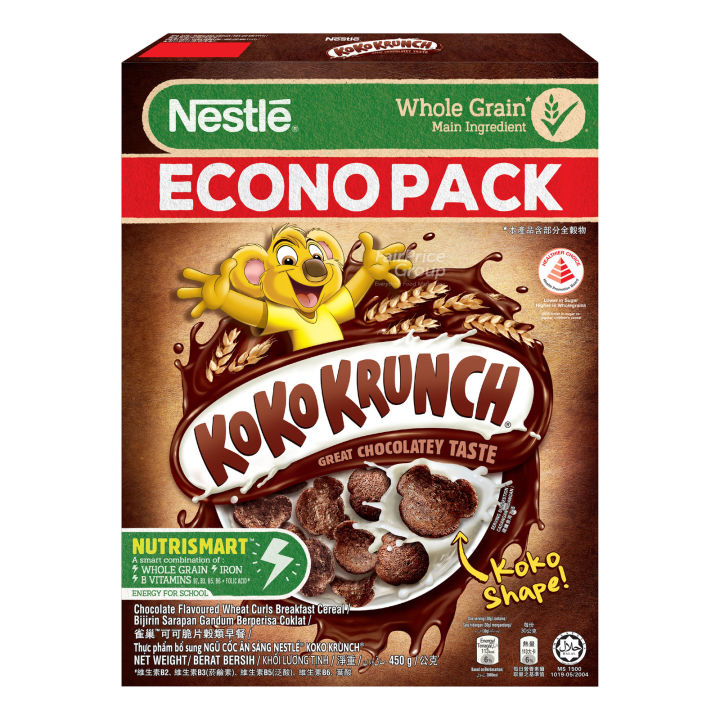 Nestle Koko Krunch Great Chocolate Cereal Econo Pack (330g/450g ...