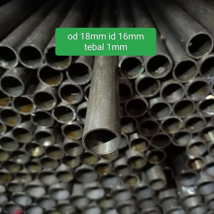 pipa besi seamless od 18mm id 16mm tebal 1mm oanjang 100cm | Lazada Indonesia