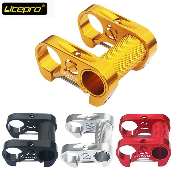 Lite Pro Stem Riser 25.4 mm 100% Original Double Stem Sepeda Lipat 89g Peninggi setir sepeda ...