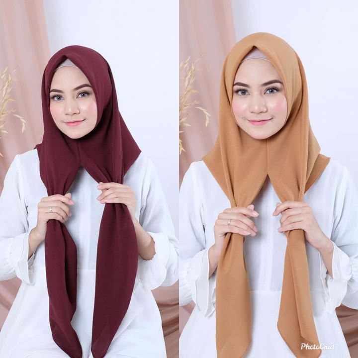 Jilbab segitiga instan langsung pakai jilbab simple jilbab instan ...