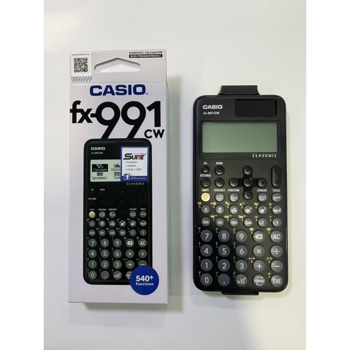 Casiocalculator เครื่องคิดเลขวิทยาศาสตร์ รุ่น Fx 991cw สีดำ เครื่องคิดเลข Casio Fx 991cw ใหม่