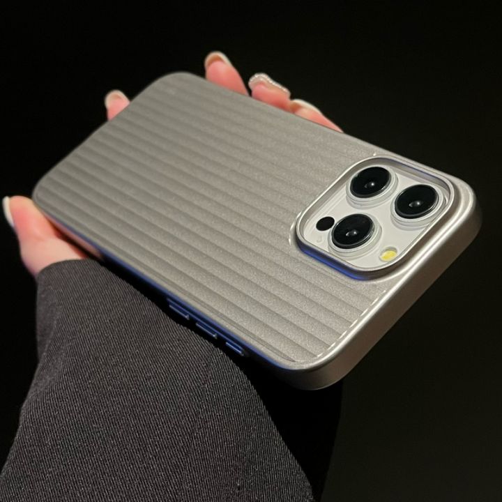 CrashStar Corrugated Stripes Matte Plating Slim Hard PC Shockproof ...