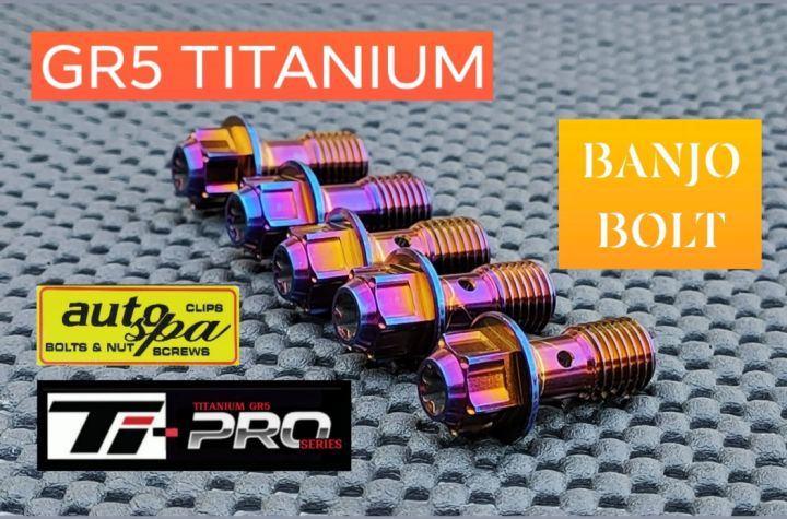 Titanium Gr5 Ti-Pro Series banjo bolt 10x1.25P | Lazada PH