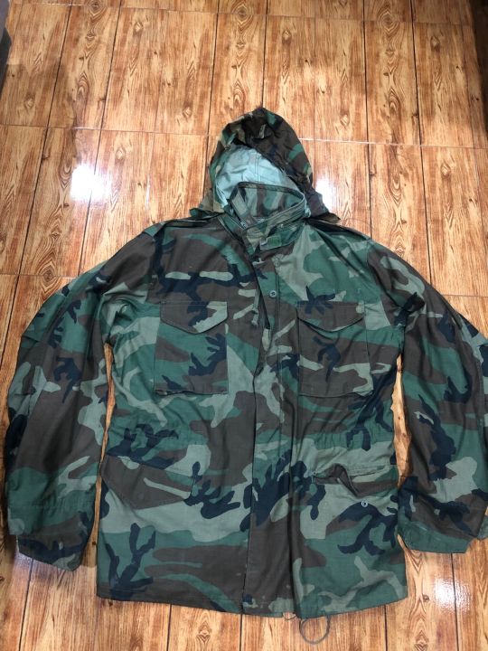 เสื้อแจ็คเก็ตทหาร USA M65 WOODLAND LARGE -LONG อก26”รอบอก52” | Lazada.co.th