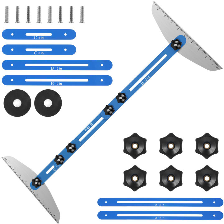 Stair Tread Template Tool Step Measuring Jig with Ruler Angle Aluminum ...