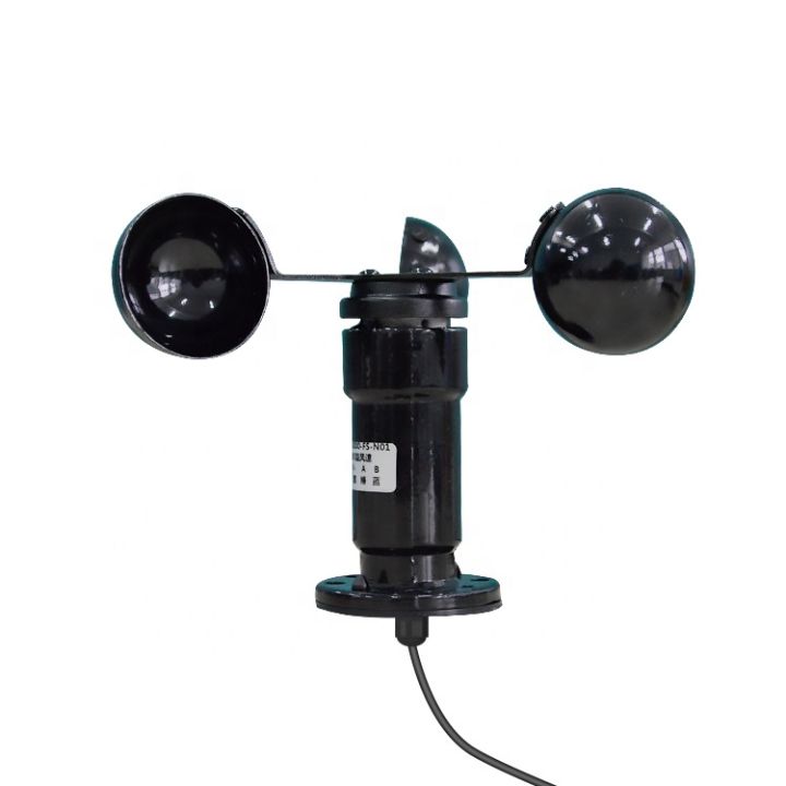 Waterproof and Dustproof 12v 3 Wind Cup Aluminum Alloy Anemometer Wind ...