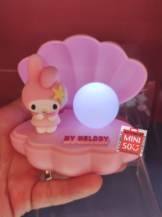 MINISO x SANRIO 🆕 Lampu Tidur / LED Night Light Rechargeable MY MELODY ...