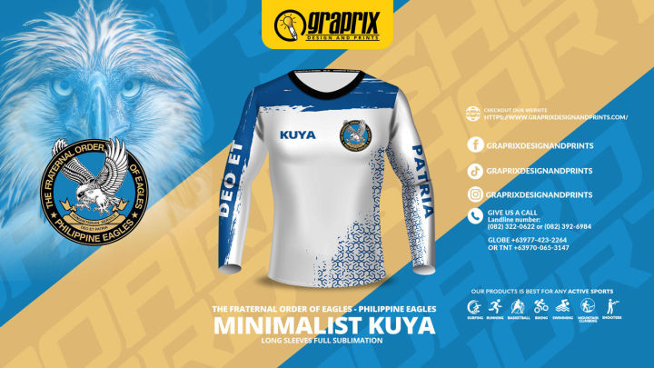 The Fraternal Order of Eagles Minimalist KUYA long Sleeves Full ...