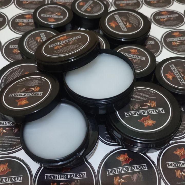 leather balsam cream lotion pembersih jaket tas sepatu bahan kulit 50ml ...