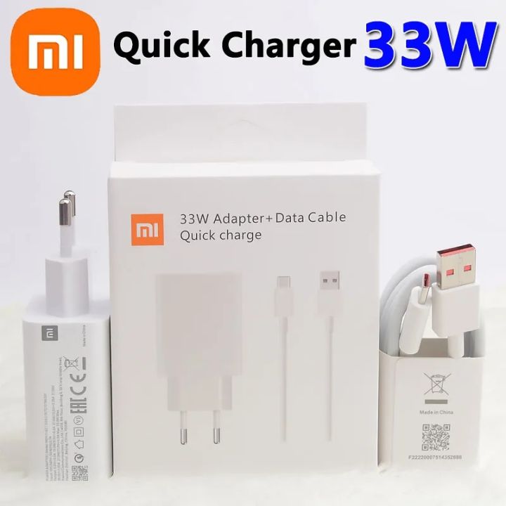 CHARGER ORIGINAL 100% XIAOMI REDMI NOTE 11 / 11S 4G 33WATT USB TYPE C ...