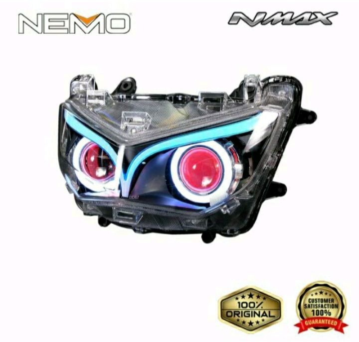 LAMPU DEPAN ORIGINAL JPA HID Projector Projie RGB YAMAHA ALL NEW NMAX 2020/2021/2022 TYPE AEGLE ...