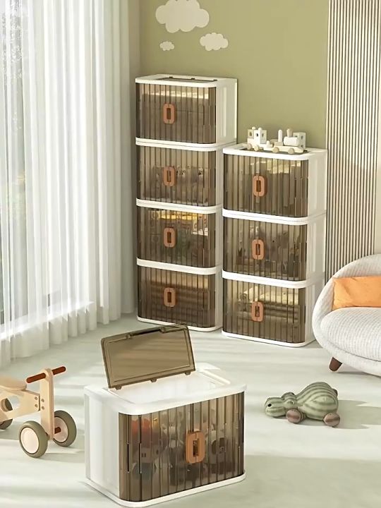 Foldable Storage Box Multi-Functions Stackable Storage Box Drawer ...