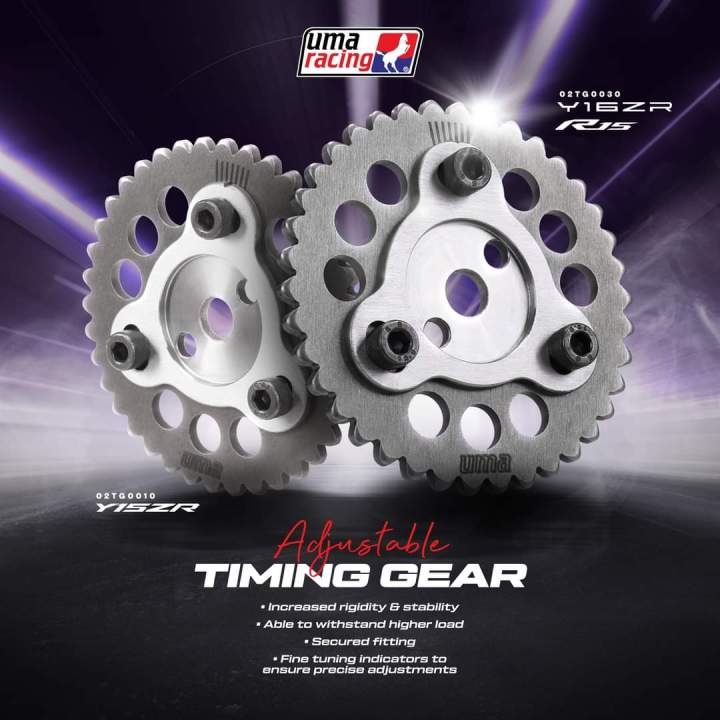 UMA Racing Adjustable Timing Gear (NEW) Yamaha Sniper 150 & Sniper 155 ...