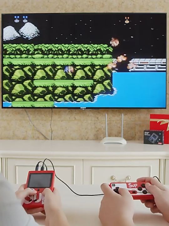 2 Player Retro Mini Portable With Controller Joystick Handheld Game ...