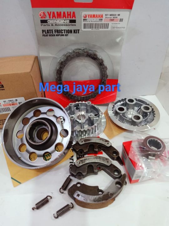 mangkok ganda Jupiter MX old (5, barang, kampas ganda, kampas kopling,cage, rumah kopling ...