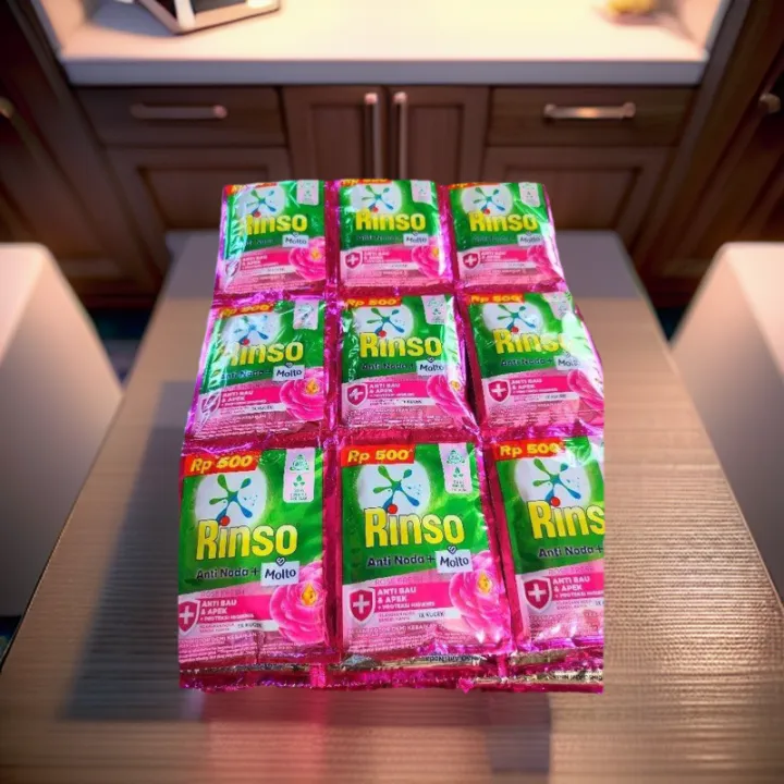 SABUN CAIR RINSO Harga Untuk 1 pack isi 12 sachet | Lazada Indonesia