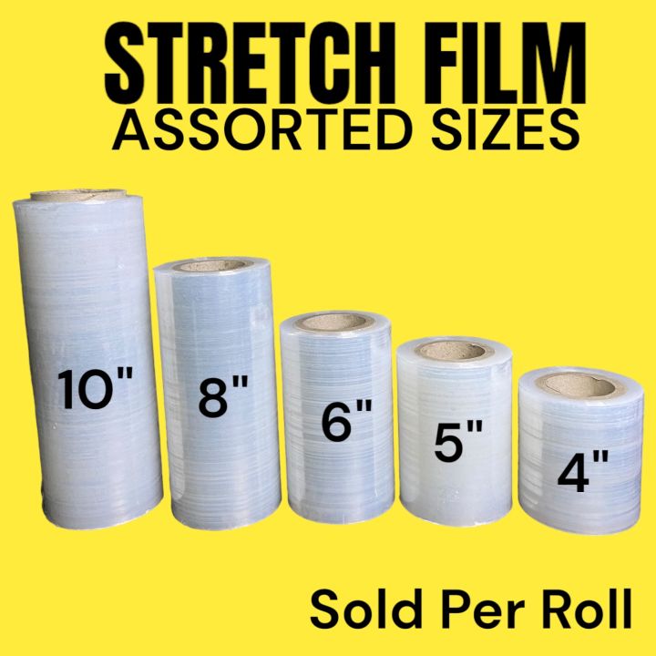 Stretch Film Clear Cut size(4",5",6",8"10") 300m X sold per Roll ...