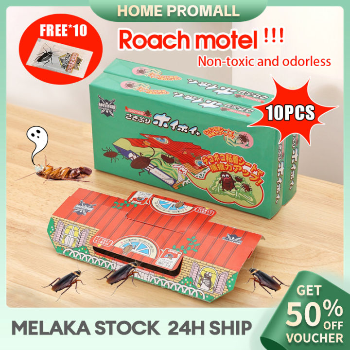 10PCS/Box Cockroach Trap Cockroaches Killer Perangkap Lipas Lizard Trap ...