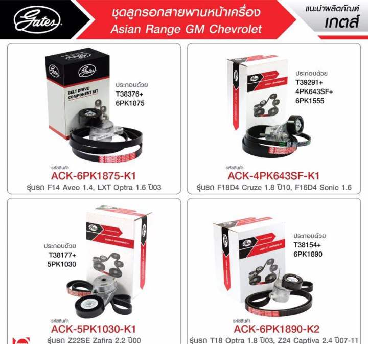 ลูกลอกสายพาน chevrolet optra aveo cruze captiva zafira สายพานหน้า ...